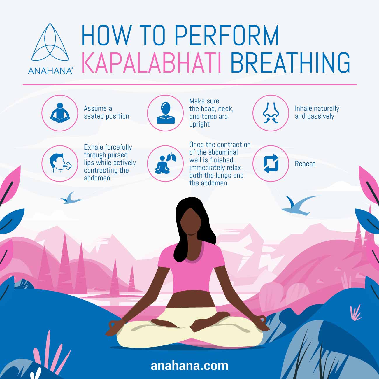 Release toxins with Kapalabhati Breathing (skull-shining breath)