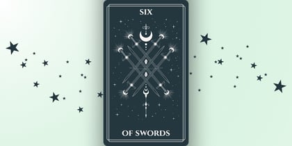 Seis de Espadas Carta de Tarot: Transicao, Deixando para Tras e ...