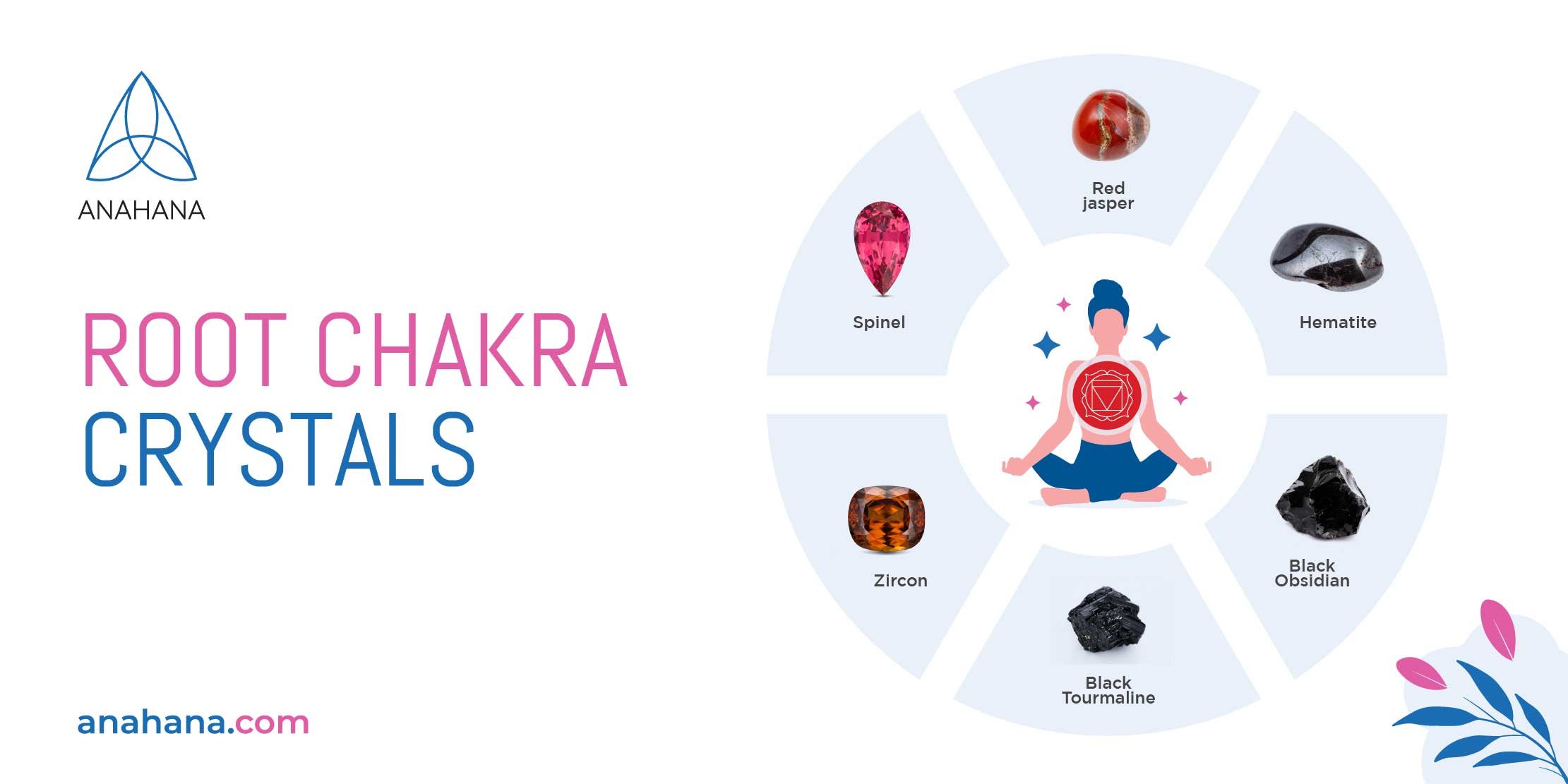 Cristais de Chakra Raiz - Exemplos e explicações