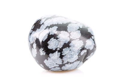 Embrace Grounding Power with Snowflake Obsidian Stone
