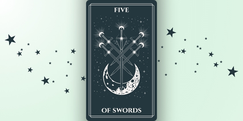 Five of Swords Tarot Card: Conflict, Defeat & Winning at All Costs