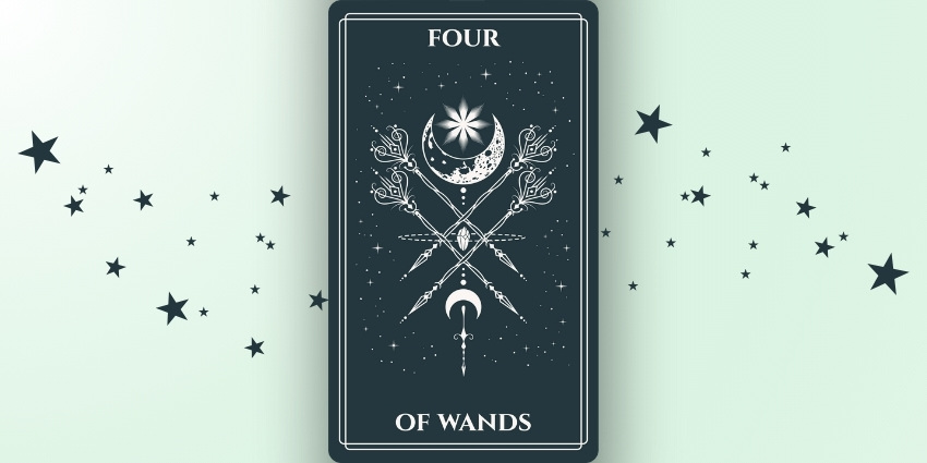 The Four of Wands Tarot Card Meaning: Celebration